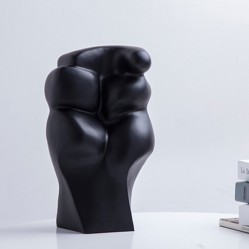 Modern And Minimalist Nordic Minimalist Black Abstract Geometric ...