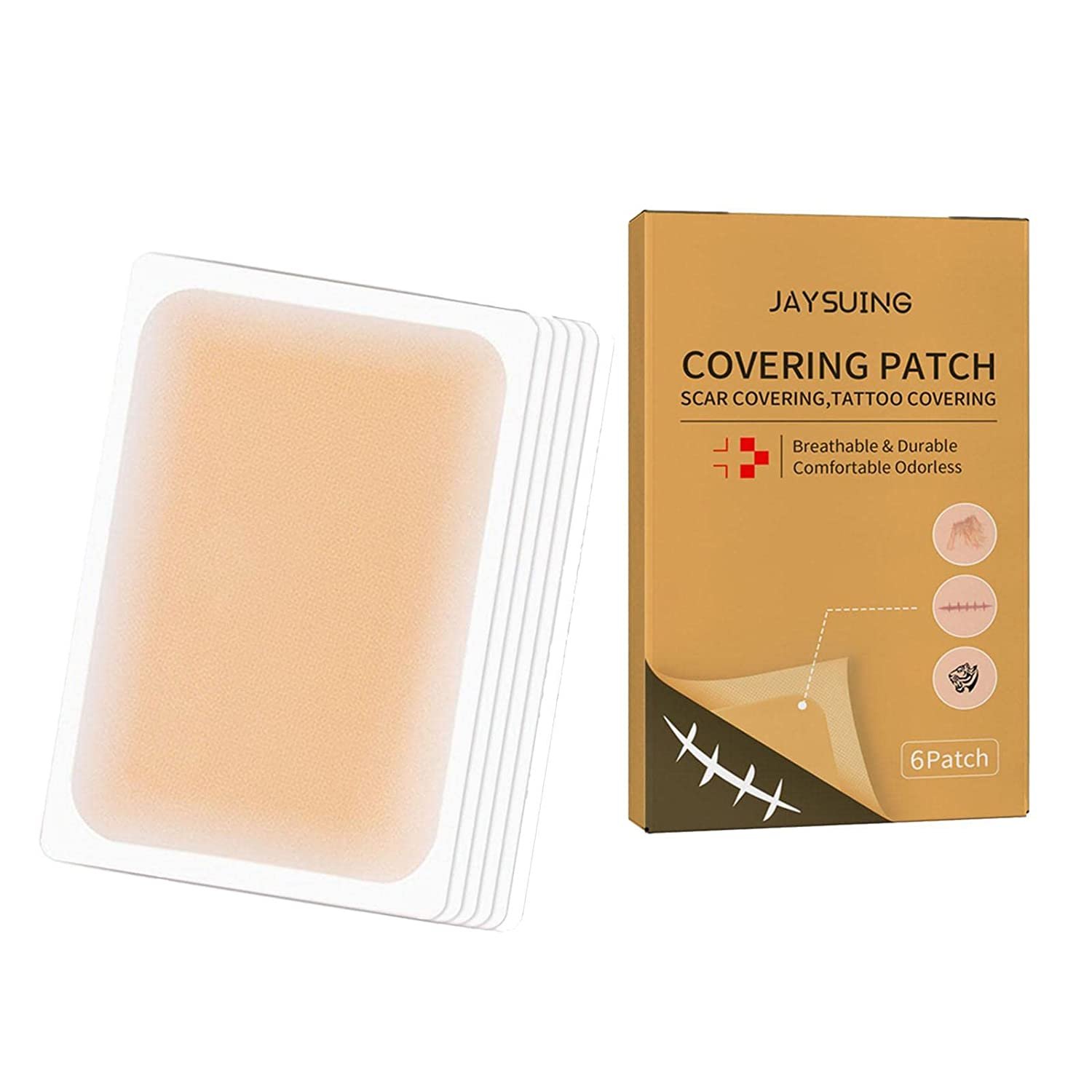6x Tattoo Cover up Sticker Breathable Skin Concealing Tape for Body Tattoos