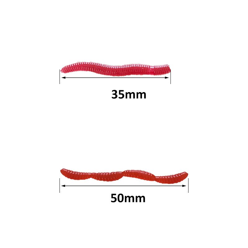 Artificial Soft Worm Lure Fish Bait Earthworm _A