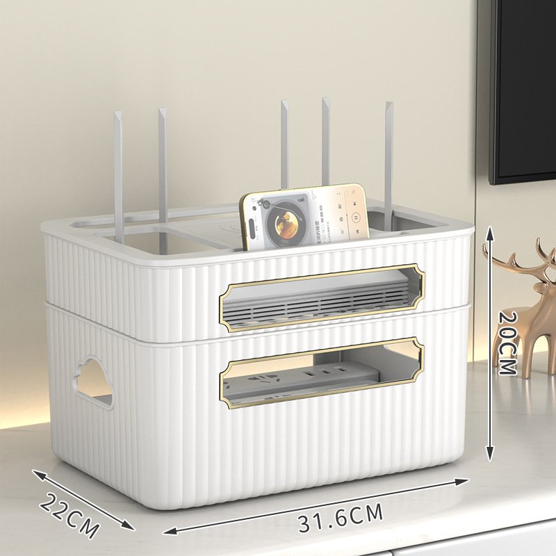 Storage Box (White-2 layer)